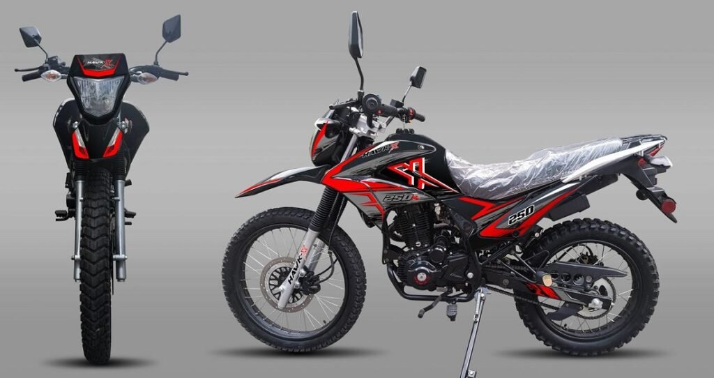 Hawk X 250 Enduro Dirt Bike | RPS 250cc 4 Stroke Street Bike